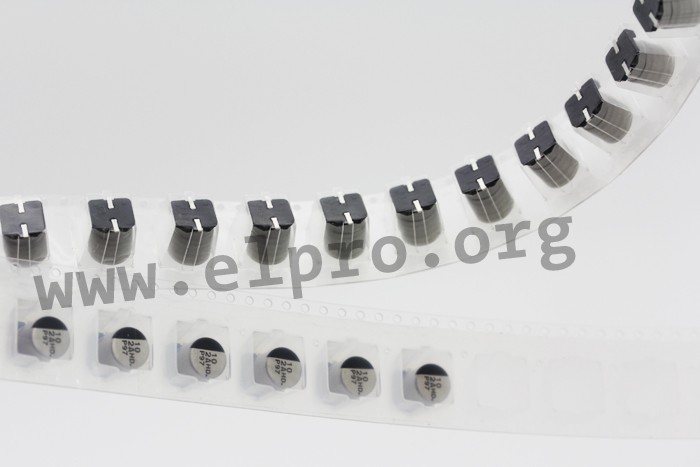 Panasonic electrolytic capacitors, SMD, 105°C, 5000h, HC and HD series ...