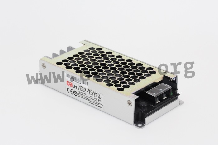 Mean Well DC/DC converters, 60W, EN50155 railway certificate, (enclosed), RSD-60 series - elpro ...