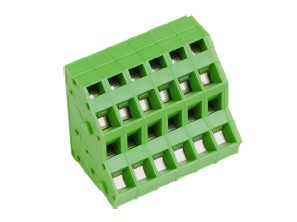 PTR spring terminal blocks, pitch 5mm/5,08mm, 12A, double row, 45 ...