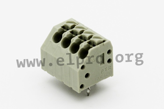 PTR spring terminal blocks, pitch 3,5mm, 3A, 45°, with lever, AK4291 ...
