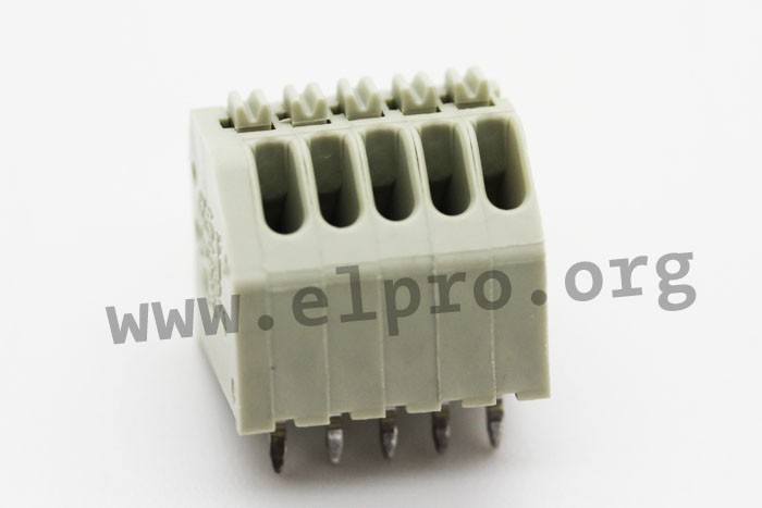 PTR spring terminal blocks, pitch 2,5mm, 2A, 45°, with lever, AK4191 ...