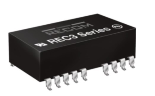 Recom DC/DC converters, 3W, DIL24 housing, dual output, REC3 series ...