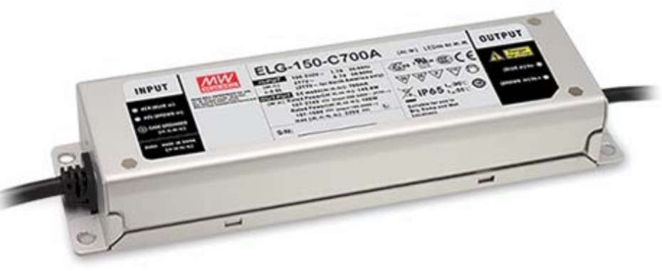 Mean Well LED drivers, 150W, IP65, constant current, protective earth ...