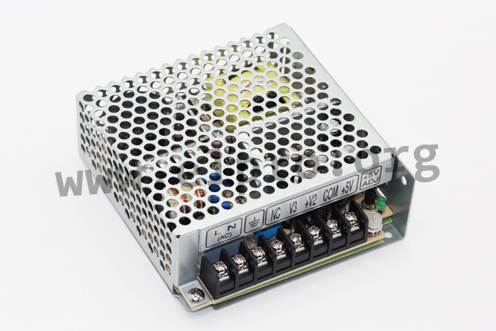 Mean Well switching power supplies, 50W, triple output, RT-50 series ...