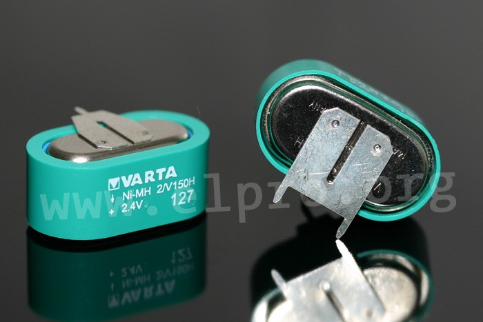 Varta NiMH buffer batteries, 2,4V/3,6V/4,8V, with soldering lugs, V150H ...