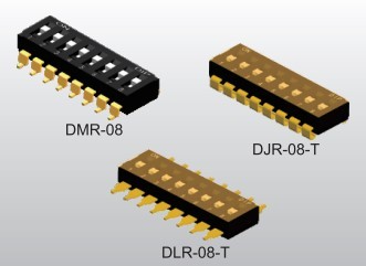 Diptronics DIL switches, SMD, pitch 2,54mm, DM series - elpro Elektronik