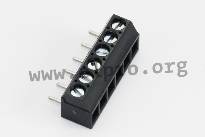 PTR terminal blocks, pitch 3,5mm, 13,5A, 90°, AK550 series - elpro ...