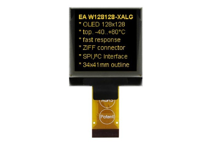 Display Visions OLED LCD displays, 128x128 - elpro Elektronik