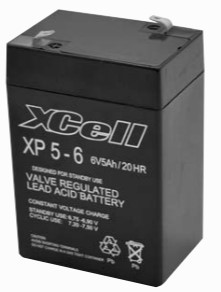 XCELL lead-acid batteries, 6 volts, XP series - elpro Elektronik
