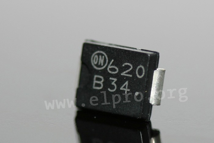 ON Semiconductor Schottky diodes, DO214AB/SMC housing, MBRS series ...