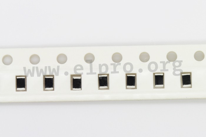 Yageo Phycomp SMD resistors, 0805 housing, 1%, 0,125W, RC0805 series - elpro Elektronik