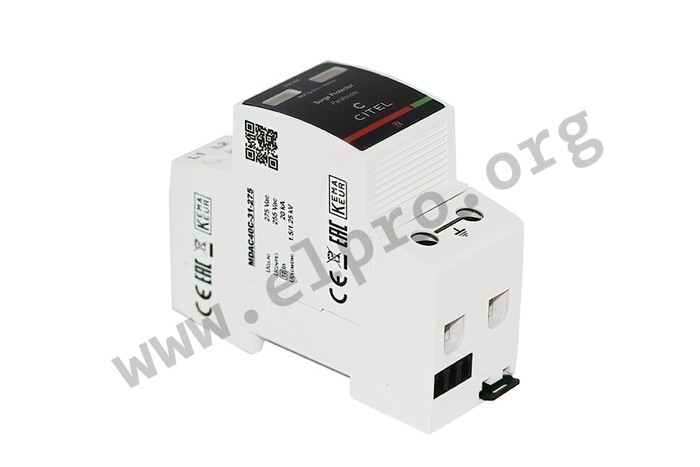 Citel DIN rail surge protection devices (SPD), IP20, DAC40CS series ...