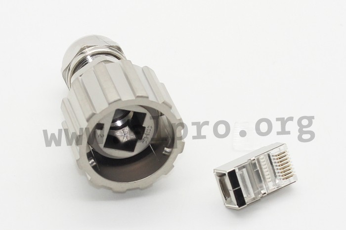 Conec RJ45 cable connectors, IP67, Cat.5e and Cat 6a, IDC terminal, 17 ...