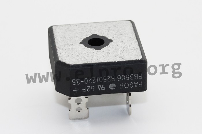 Fagor power bridge rectifiers, 35A, FB35 series - elpro Elektronik