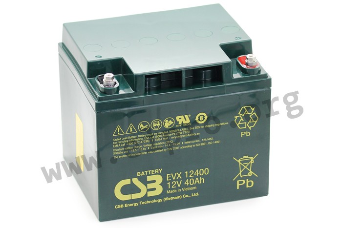 CSB lead-acid batteries, 12 volts, for cyclic operation, EVH and EVX ...