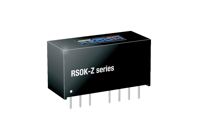 Recom DC/DC converters, 1W, SIL8 housing, RSOK-Z series - elpro Elektronik
