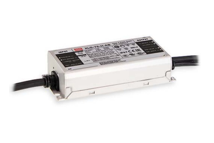 Mean Well LED drivers, 75W, IP67, constant power, dimmable, DALI 2.0 ...