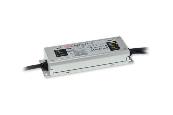 Mean Well LED drivers, 200W, IP67, constant power, dimmable, DALI 2.0 ...