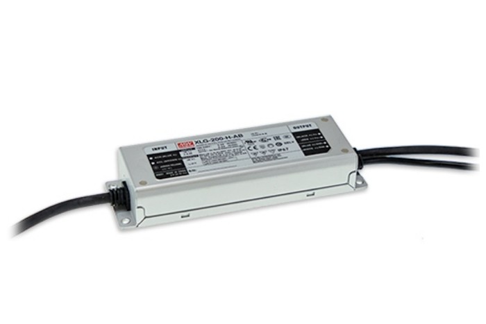Mean Well LED drivers, 200W, IP67, CV and CC (mixed mode), constant ...