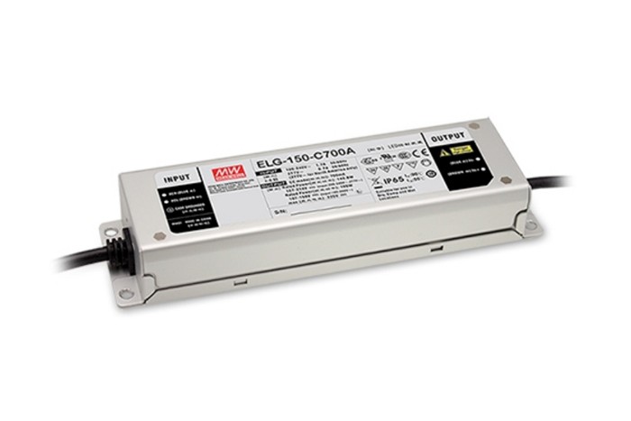 Mean Well LED drivers, 150W, IP65, constant current, dimmable ...