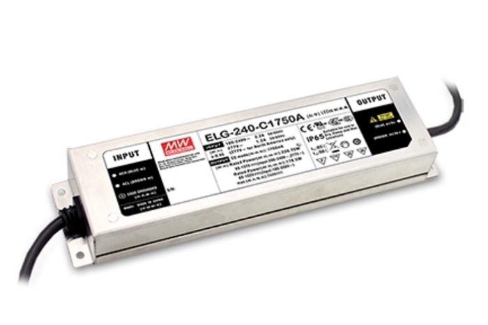 Mean Well LED drivers, 240W, IP65, constant current, dimmable ...