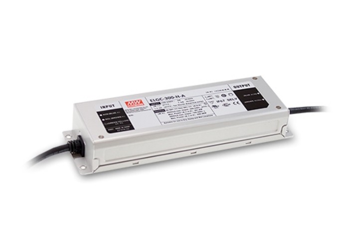 Mean Well LED drivers, 300W, IP67, constant power, adjustable, ELGC-300 ...