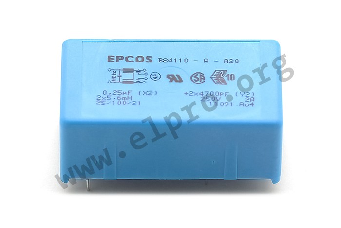 TDK PCB filters, Epcos, B84110A series - elpro Elektronik