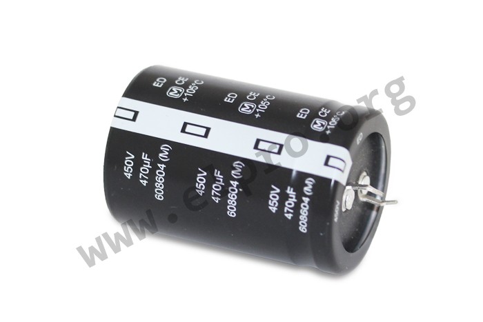 Panasonic electrolytic capacitors, radial, pitch 10mm, snap-in, 105°C ...