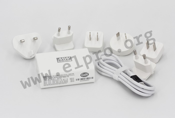 Mean Well plug-in switching power supplies, 100W, quad output, energy ...