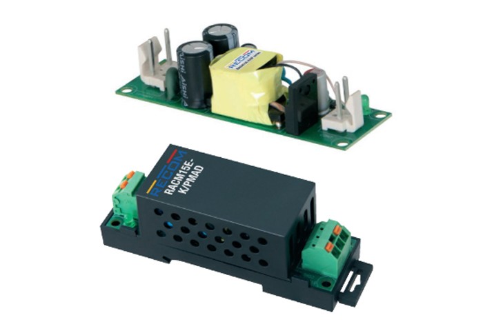 Recom switching power supplies, 15W, for medical technology, open frame ...