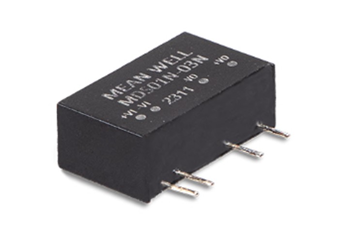 Mean Well DC/DC converters, 1W, SIP/SIL7 housing, for medical ...