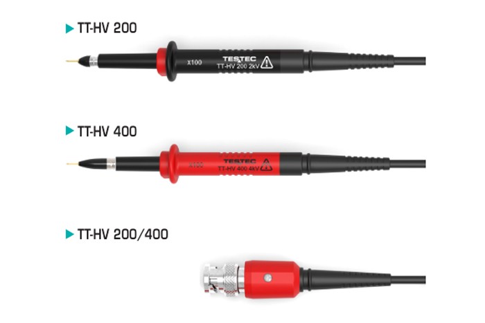 Testec high test probes, for oscilloscopes, up to 350MHz, TTHV series ...