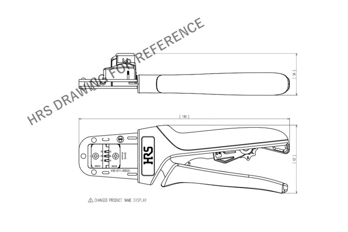Hirose Crimping tools, for husk connections, DF11 series - elpro Elektronik
