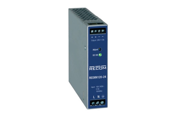 Recom DIN rail switching power supplies, 120W, REDIIN120 series - elpro ...