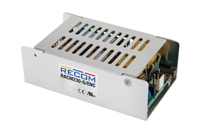 Recom AC/DC switching power supplies, 230W, medical, enclosed, RACM230 ...
