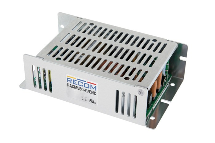 Recom AC/DC switching power supplies, 550W, medical, enclosed, RACM550 ...