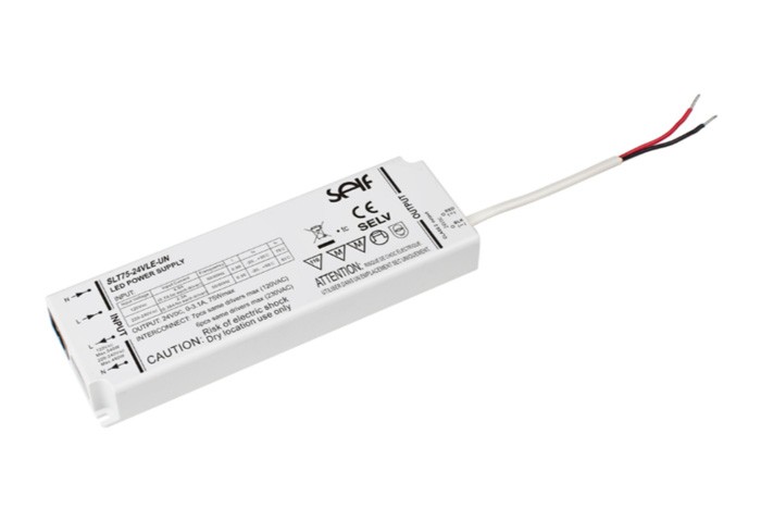Self Electronics LED drivers, 75W, IP20, constant voltage, SLT75-VLE-UN ...