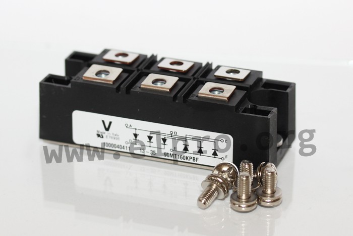 Vishay 3-phase bridge rectifiers, 70 to 160A, VS-70MT/VS-90MT/VS-160MT ...