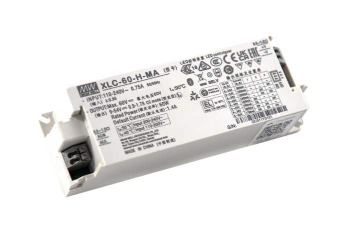 Mean Well LED power supplies, 60W, constant power/ constant voltage ...