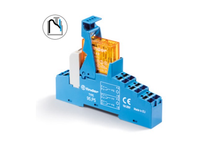 Finder switching relays, 8A, 2x changeover contact (DPDT), 48.P5 series ...