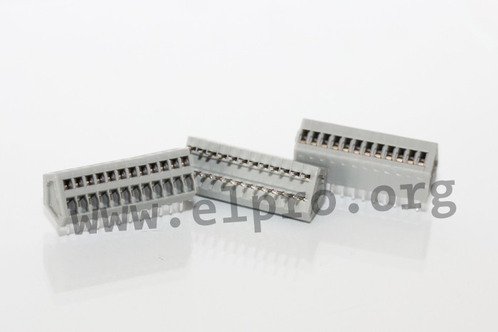 Wago spring terminal blocks, pitch 2,5mm, 6A, 45°, without lever, 233 ...