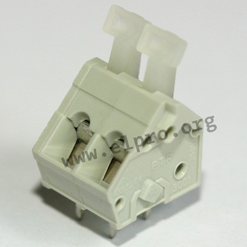 PTR spring terminal blocks, pitch 5mm/5,08mm, 24A, with lever, AK3001 ...