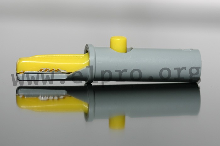 Hirschmann crocodile clips, insulated, AK 10 series - elpro Elektronik