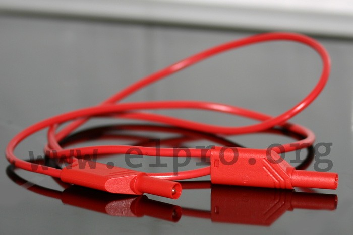 Hirschmann safety measuring leads, CAT III, 1mm², 16A, MLS WS series ...